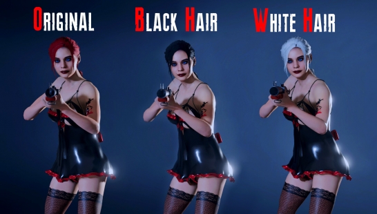 生化危机2：重制版 Claire Sexy Gothic Black Hair ( Addon )附件 Mod 1.0 下载 | 3DM Mod站