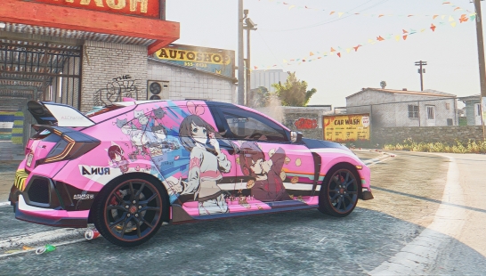 侠盗猎车手系列 本田思域2018 Honda Civic Type-R(FK8)-超爆诞-Neko x Miku x Kizuna AI ...