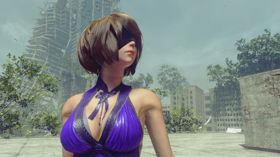 尼尔：机械纪元 Tifa's Purple Dress as 2B's Revealing Outfit Mod 1.00 下载 | 3DM Mod站