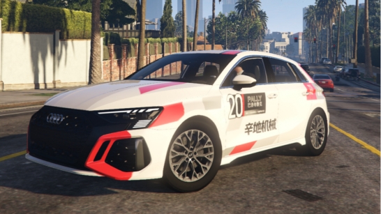 侠盗猎车手系列 子赫原创 飞驰人生2 奥迪RS3巴音布鲁克原创涂装【现实是奥迪A3】 Mod 1.1 下载 | 3DM Mod站